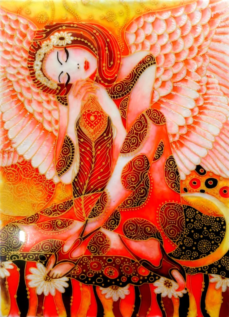 GLASS PAINTING OF LIGHT ANGLE